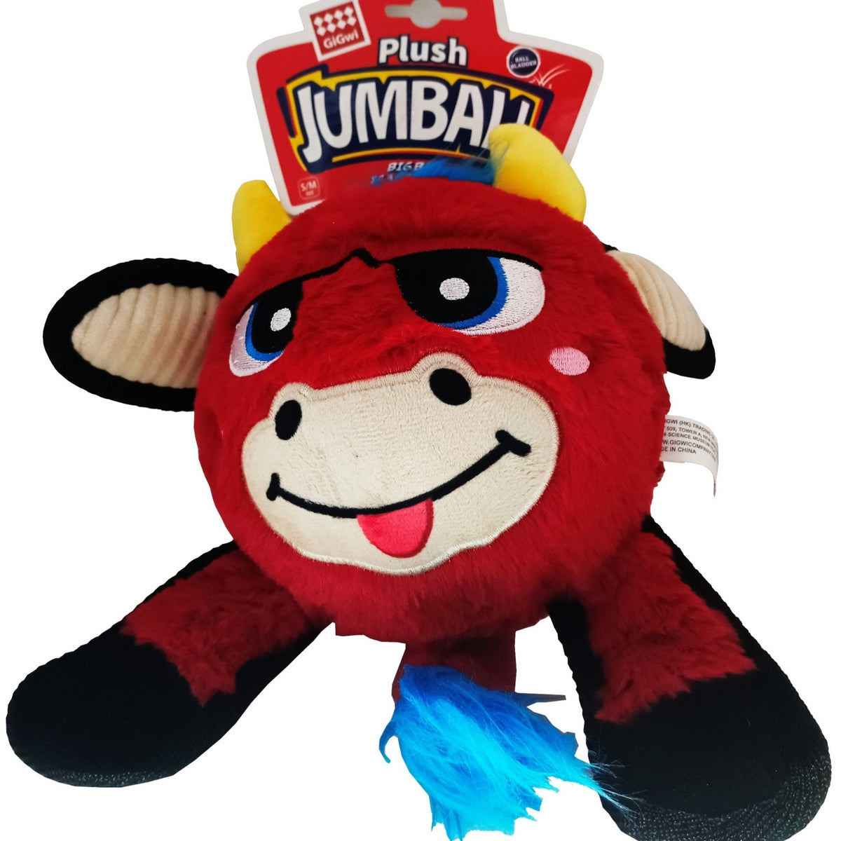 JUMBALL RED BULL PLUSH TOY – Kanineindia